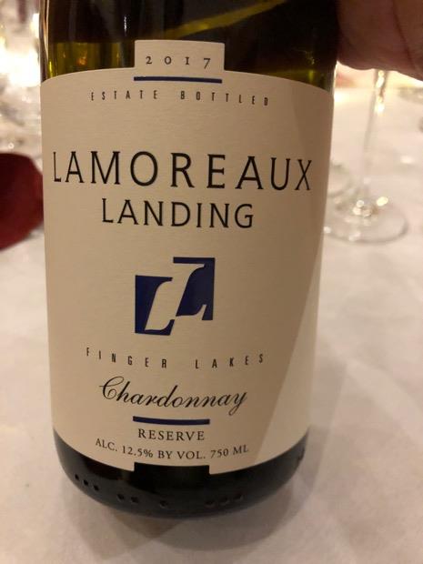2017 Lamoreaux Landing Chardonnay, USA, New York, Finger Lakes ...