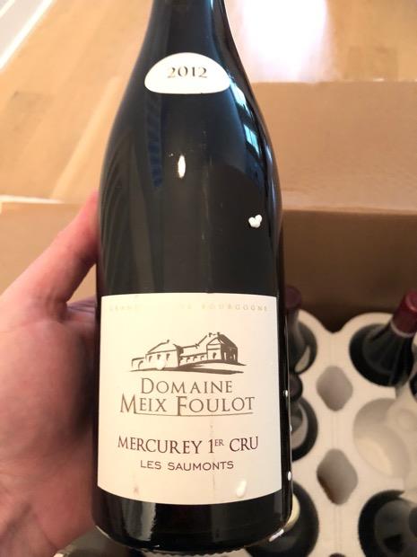 2012 Domaine du Meix-Foulot Mercurey 1er Cru Les Saumonts, France ...