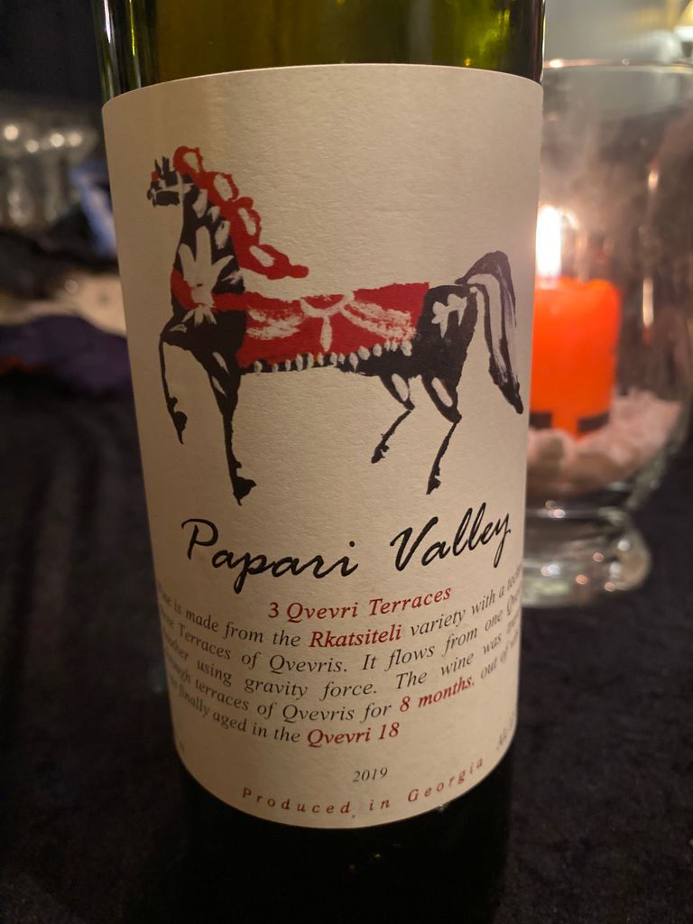 2019 Papari Valley Rkatsiteli 3 Terraces, Qvevri 19, Georgia, Kakheti ...