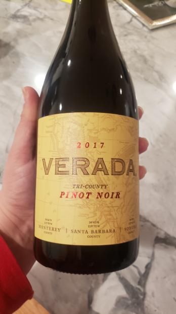 2017 Verada Pinot Noir Tri-County, USA, California, Sonoma County ...