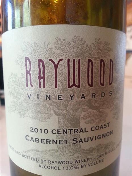 2010 Raywood Vineyards Cabernet Sauvignon, USA, California, Central ...