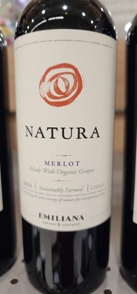 2021 Emiliana Merlot Natura, Chile, Rapel Valley - CellarTracker