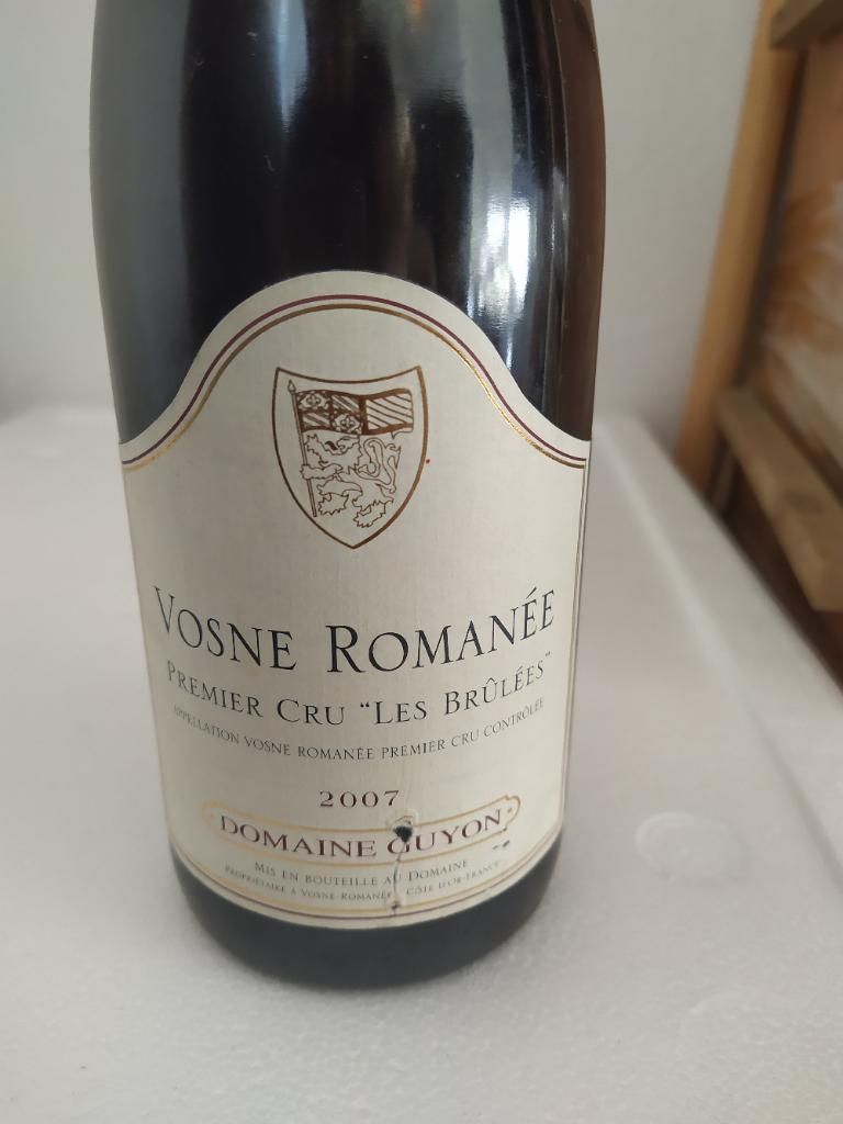 2009 Jean-Pierre Guyon Vosne-Romanée 1er Cru Les Brulées, France ...