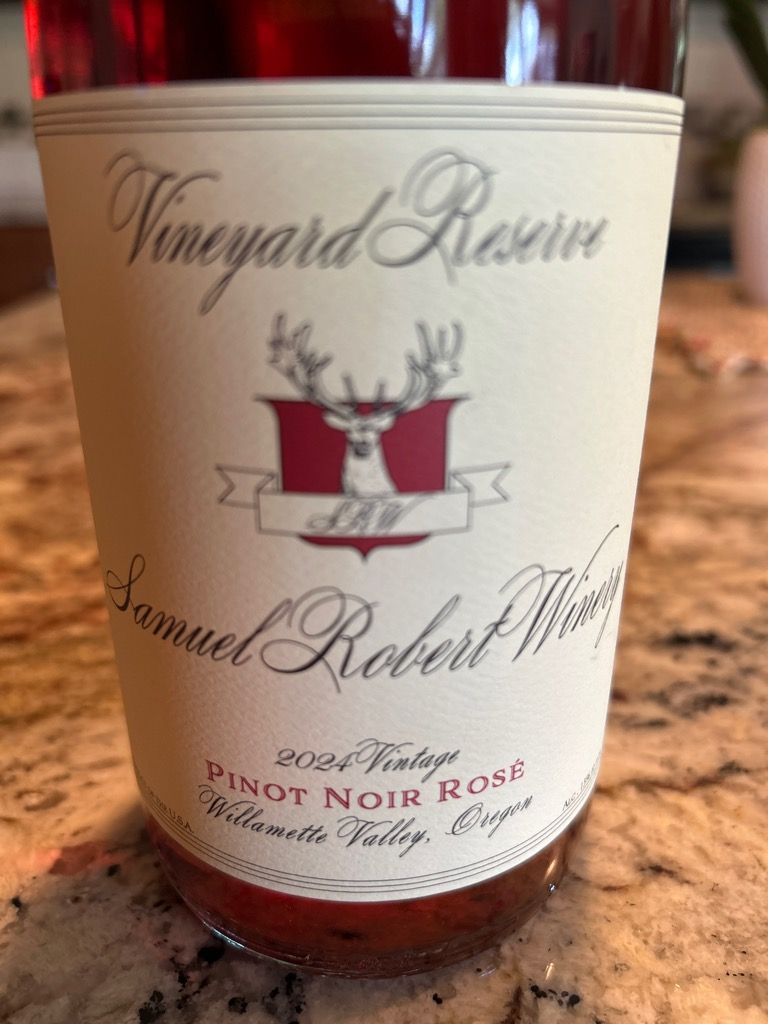 2024 Samuel Robert Winery Pinot Noir Vineyard Reserve Rosé, USA, Oregon ...