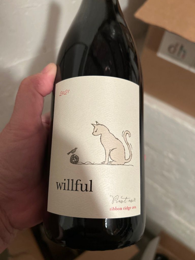2022 Willful Pinot Noir Ribbon Ridge AVA Stewart Vineyard, USA, Oregon ...