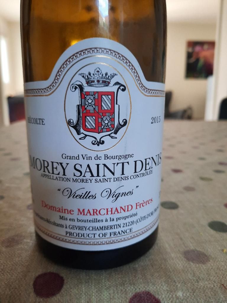2015 Domaine Marchand Freres Morey St. Denis Vieilles Vignes, France ...