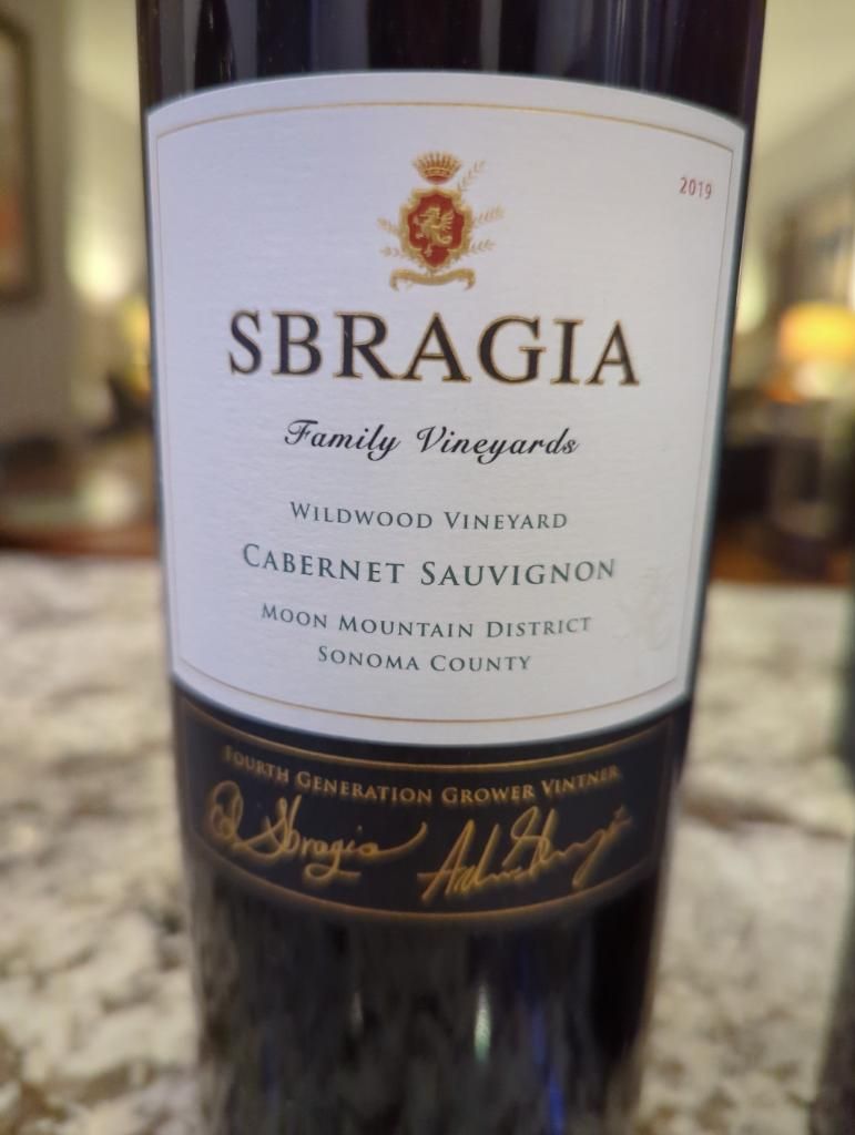 2019 Sbragia Family Cabernet Sauvignon Wildwood Vineyard, USA ...