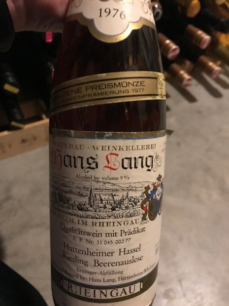 1976 Hans Lang Hattenheimer Hassel Riesling Beerenauslese, Germany ...