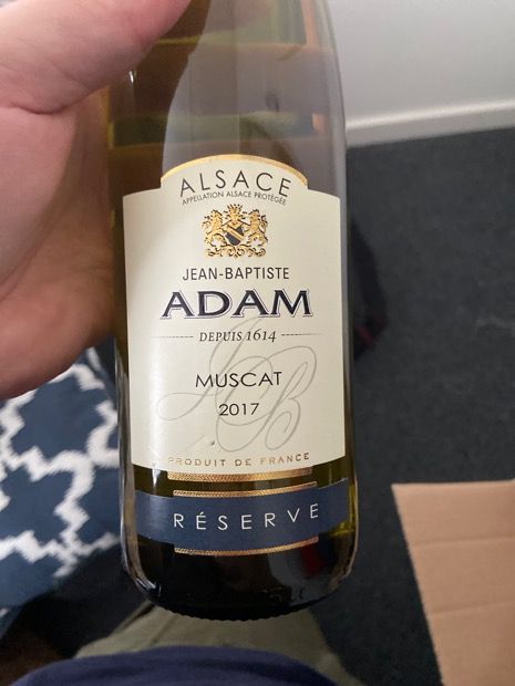 2019 J.B. Adam Muscat Reserve, France, Alsace - CellarTracker