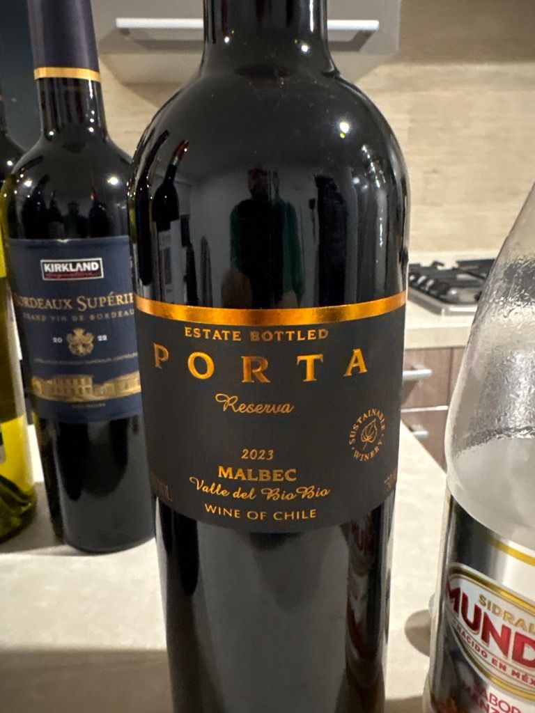 2022 Porta Malbec Reserva, Chile, Bío-Bío Valley - CellarTracker