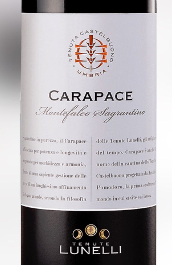 2017 Tenute Lunelli Montefalco Sagrantino Carapace Tenuta Castelbuono ...