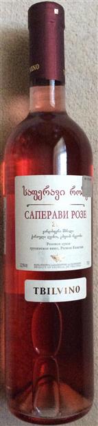 2020 Tbilvino Saperavi Rosé, Georgia, Kakheti - CellarTracker