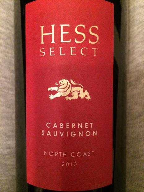 2010 The Hess Collection Cabernet Sauvignon Hess Select North Coast ...