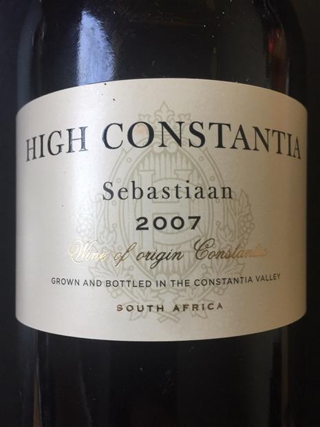 2007 High Constantia Sebastiaan, South Africa, Coastal Region, Cape ...