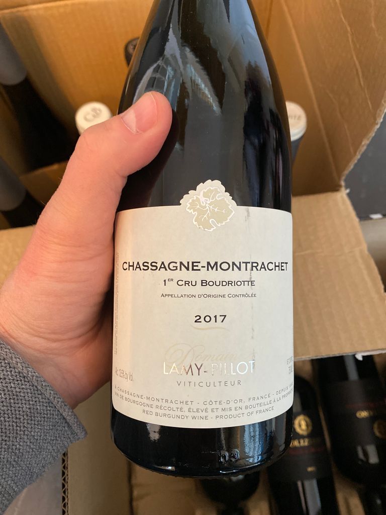 2019 Domaine Lamy-Pillot Chassagne-Montrachet 1er Cru La Boudriotte ...