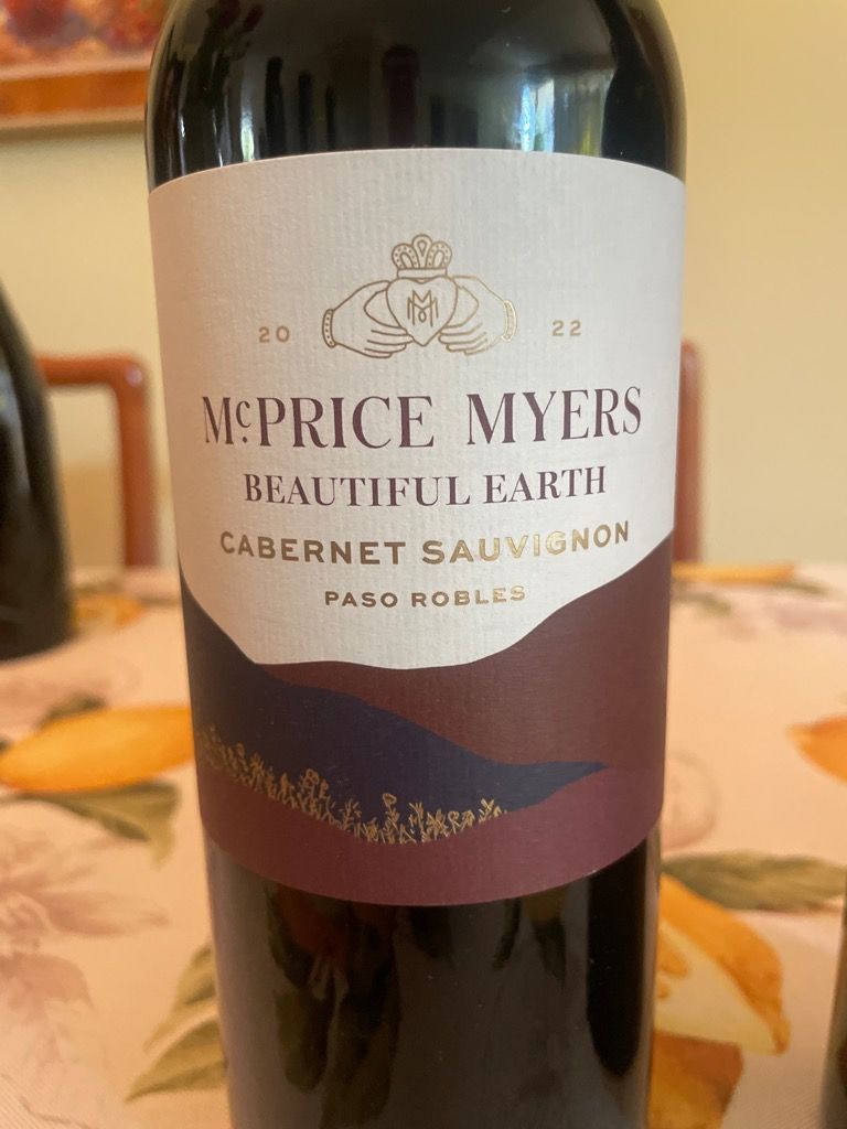 2023 McPrice Myers Cabernet Sauvignon Beautiful Earth, USA, California ...