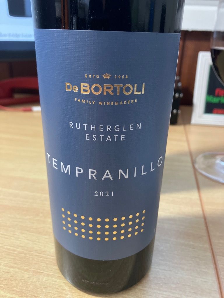 2021 De Bortoli Tempranillo Rutherglen Estate, Australia, Victoria ...
