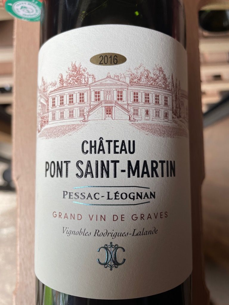 2021 Château Pont Saint-Martin, France, Bordeaux, Graves, Pessac ...