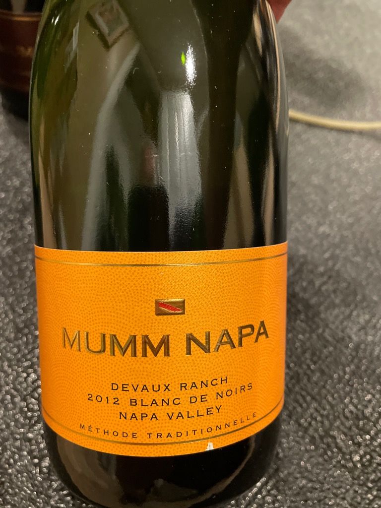 2012 Mumm Napa Blanc de Noirs Devaux Ranch, USA, California, Napa ...