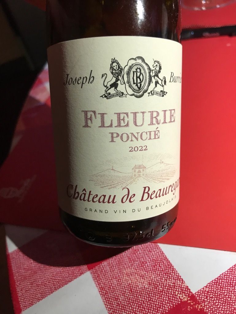 2022 Château de Beauregard (Joseph Burrier) Fleurie Poncié, France ...