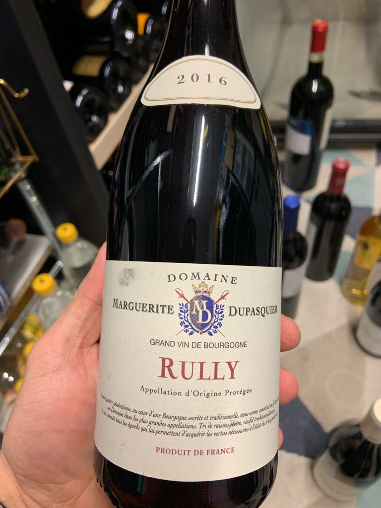2016 Domaine Marguerite Dupasquier Rully Blanc, France, Burgundy, Côte ...