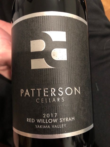 2017 Patterson Cellars Syrah Red Willow, USA, Washington, Columbia ...