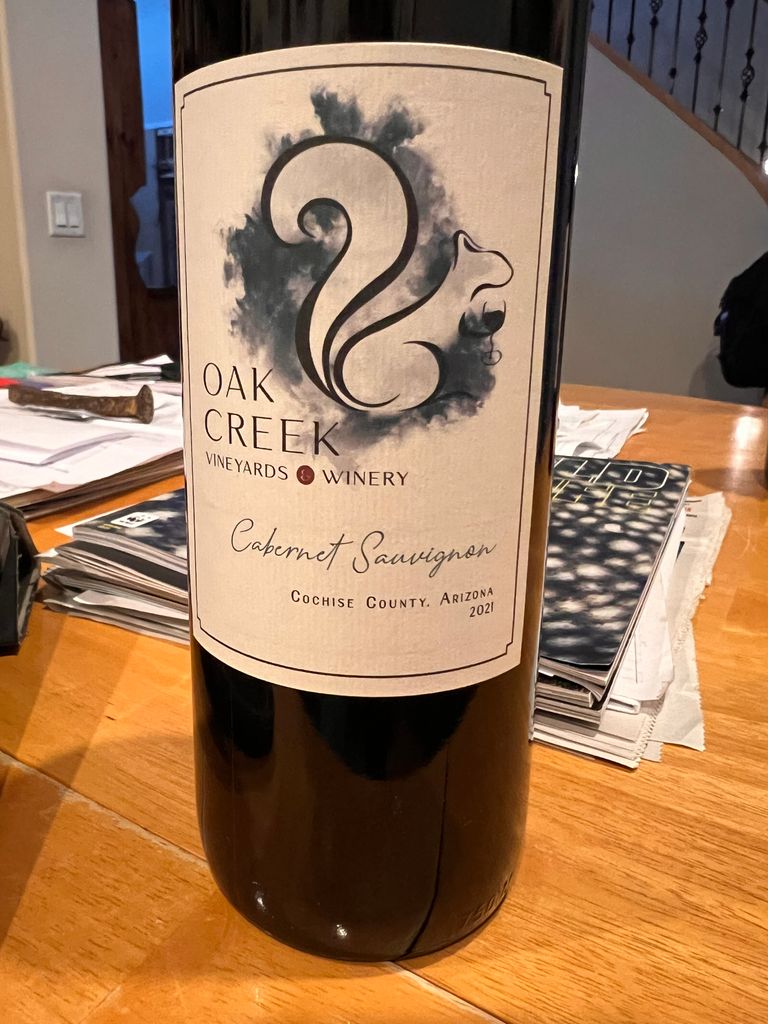 2021 Oak Creek Vineyards & Winery Cabernet Sauvignon 100% Cabernet ...