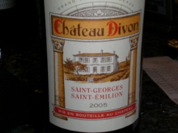 2005 Château Divon, France, Bordeaux, Libournais, St. Georges-St ...