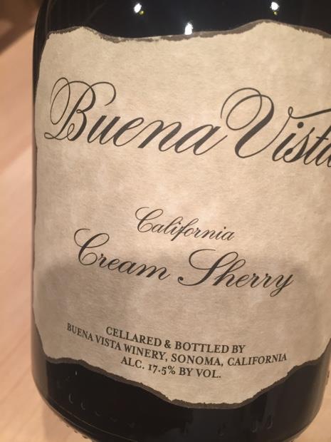 NV Buena Vista Cream Sherry, USA, California, Sonoma County - CellarTracker