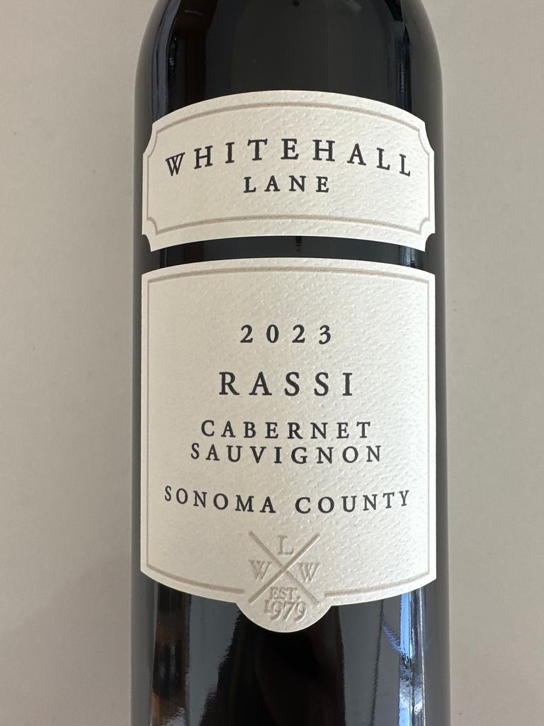 2023 Whitehall Lane Cabernet Sauvignon Rassi, USA, California, Sonoma ...