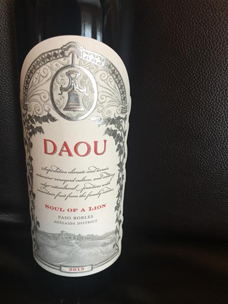 2015 Daou Vineyards Cabernet Sauvignon Estate Cabernet "Soul of a Lion ...
