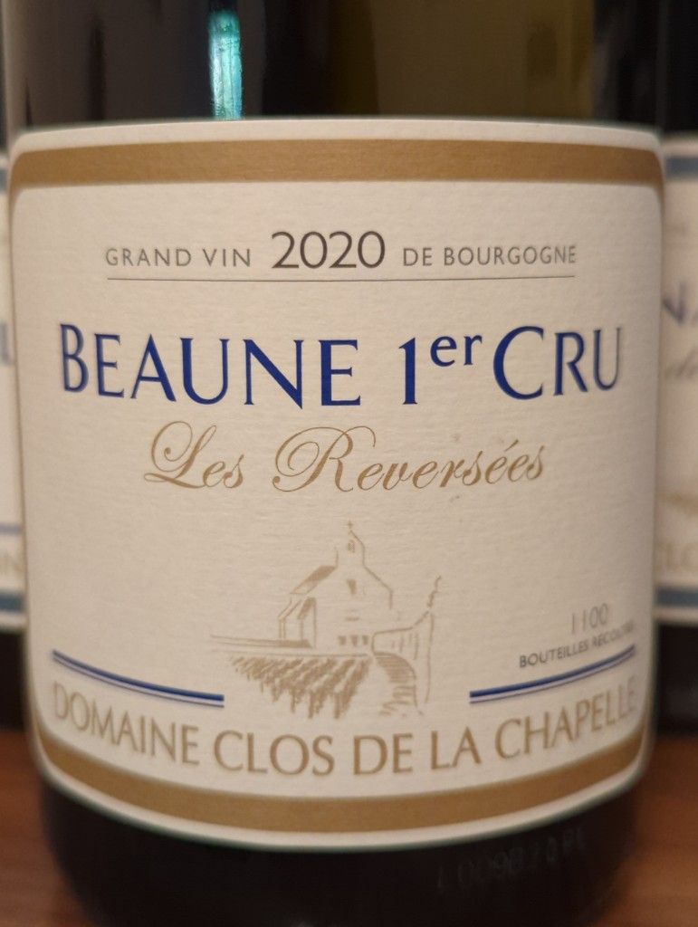 2020 Domaine Clos de la Chapelle Beaune 1er Cru Les Reversées Blanc ...