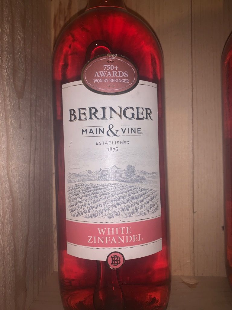 NV Beringer Vineyards Main & Vine White Zinfandel Moscato, USA ...