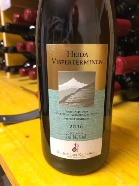 2016 St. Jodern Kellerei Heida Visperterminen, Switzerland, Valais ...