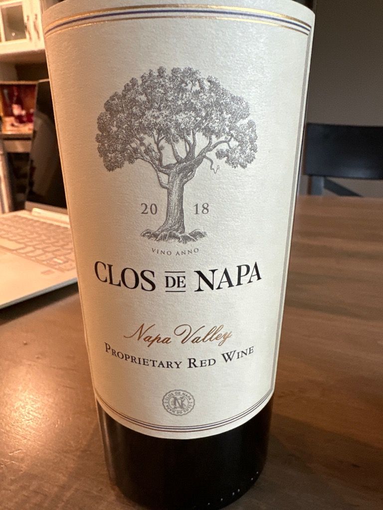 2022 Clos de Napa Cellars Red Wine Napa Valley, USA, California, Napa ...