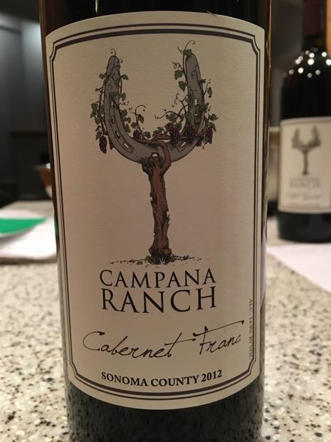 2012 Campana Ranch Cabernet Franc, USA, California, Sonoma County ...
