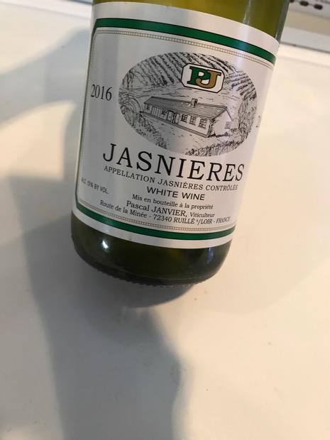2016 Pascal Janvier Jasnières, France, Loire Valley, Jasnières ...