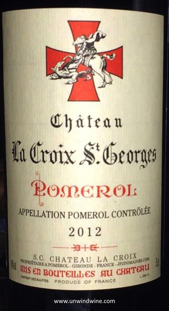 2012 Château La Croix St. Georges, France, Bordeaux, Libournais ...