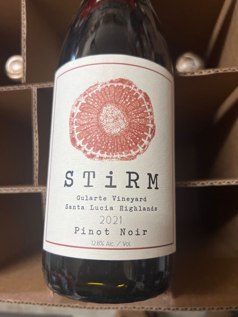 2021 Stirm Wine Company Pinot Noir Gularte Vineyard, USA, California ...
