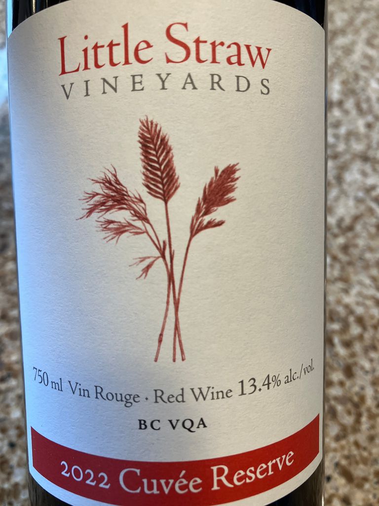 2022 Little Straw Vineyards Cuvée Réserve, Canada, British Columbia ...
