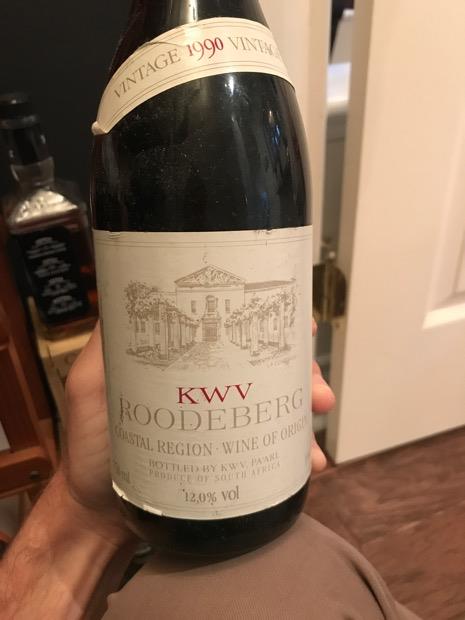 1990 KWV Roodeberg, South Africa, Western Cape - CellarTracker