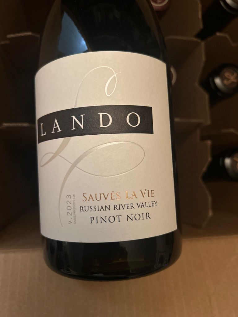 2023 Lando Wines Pinot Noir Sauves La Vie, USA, California, Sonoma ...