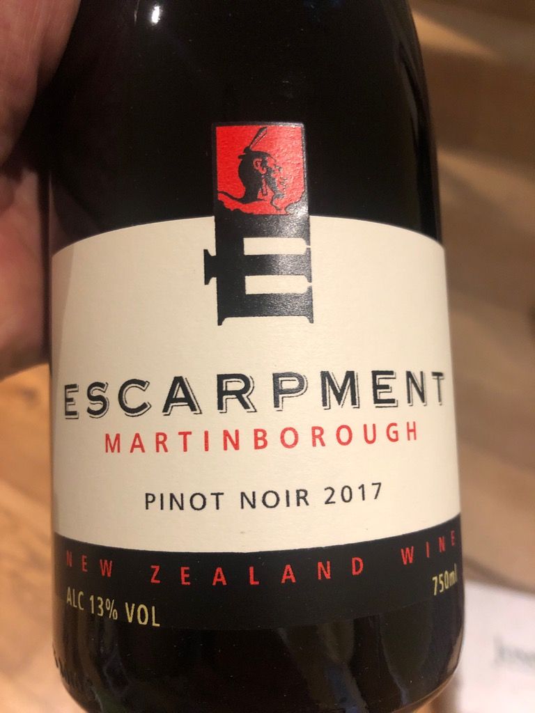 2017 Escarpment Pinot Noir, New Zealand, North Island, Wairarapa ...