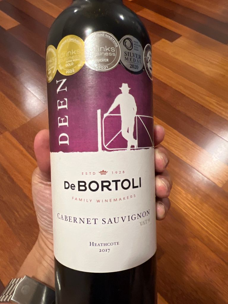 2017 De Bortoli Cabernet Sauvignon Deen Vat 9, Australia, Victoria, Central Victoria, Heathcote ...