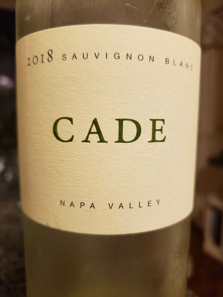 2018 Cade Sauvignon Blanc, USA, California, Napa Valley - CellarTracker