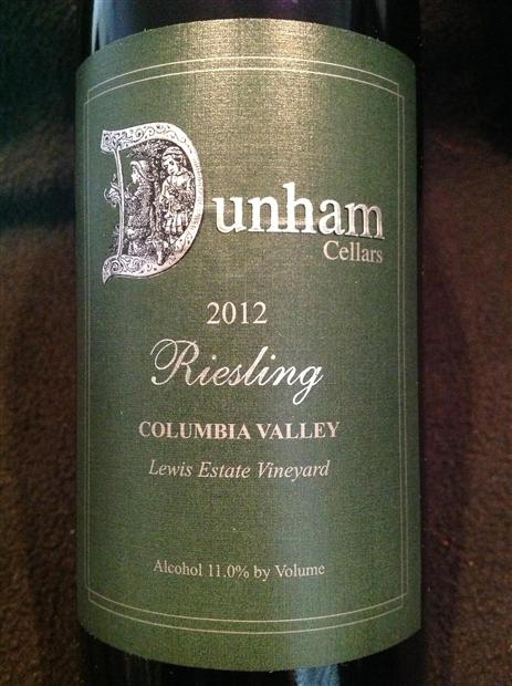 2012 Dunham Cellars Riesling Lewis Vineyard, USA, Washington, Columbia ...