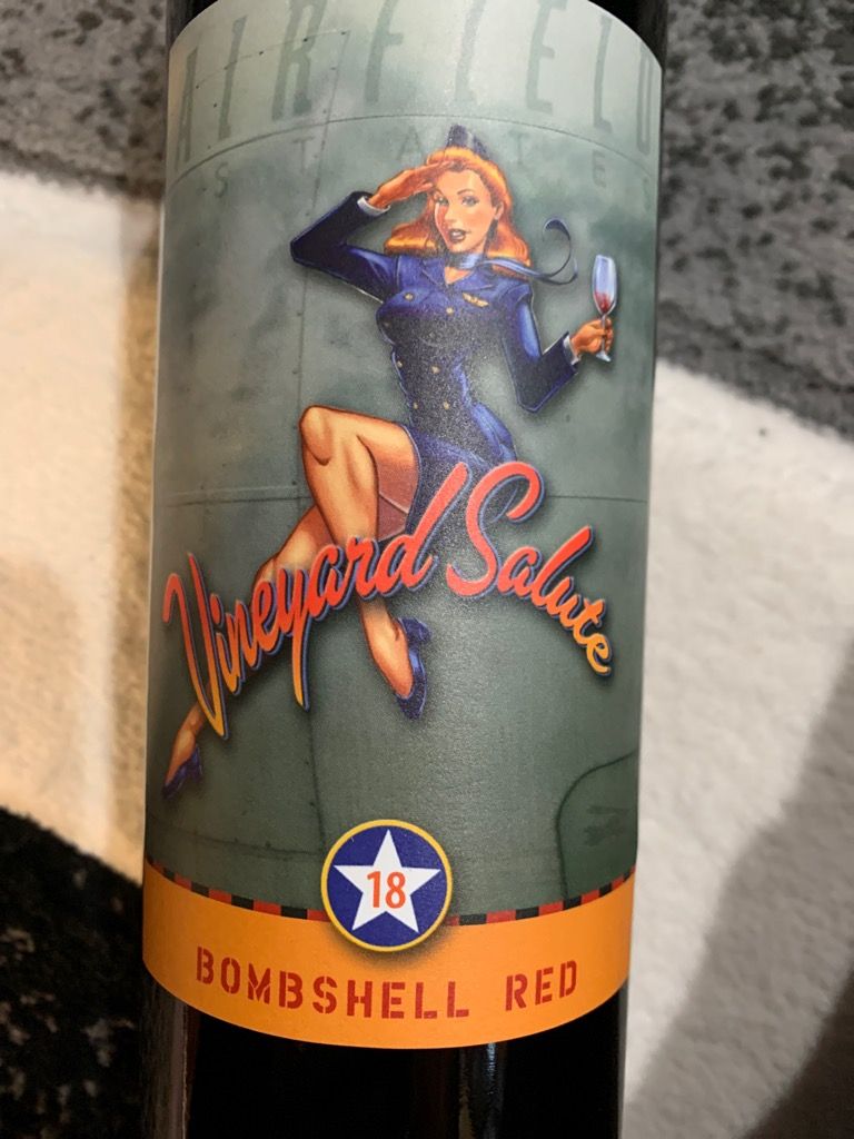 2018 Airfield Estates Bombshell Red, USA, Washington, Columbia Valley ...