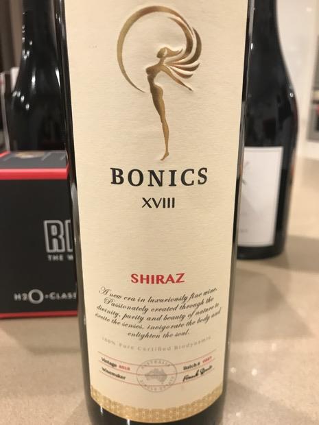 2018 Bonics Estate Shiraz, Australia, New South Wales - CellarTracker