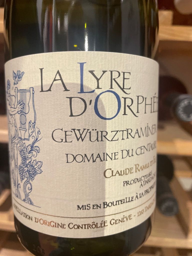 2020 Domaine du Centaure Gewürztraminer La Lyre d'Orphée, Switzerland ...