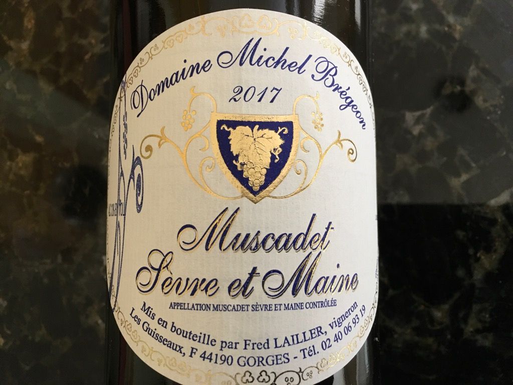 2016 Domaine Michel Bregeon Muscadet de Sèvre-et-Maine, France, Loire ...